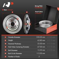 China Rear Disc Brake Rotors & Ceramic Brake Pads for Mercedes-Benz ML320 R350 X164 for sale
