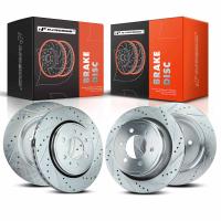 China Front & Rear Drilled Brake Rotors for Ford F-150 2012-2020 fit 6-Lug Wheels for sale