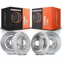 China Front & Rear Drilled Brake Rotors for Honda Odyssey 2005-2010 for sale