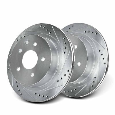 China Rear Drilled Brake Rotors for INFINITI G35 03-05 Nissan 350Z Rogue Juke X-Trail for sale