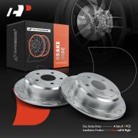 China Rear Drilled Brake Rotors for Jeep Wrangler 2007-2017 Wrangler JK 2018 for sale