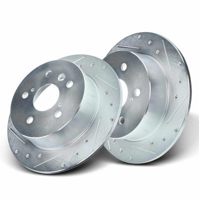 China Rear Drilled Brake Rotors for Toyota Camry 07-11 Avalon 08-12 Lexus ES350 for sale