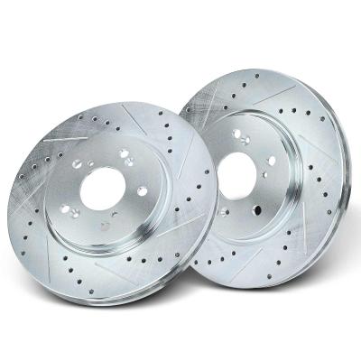 China Front Drilled Brake Rotors for Honda CR-V 2007-2016 Crosstour 12-15 Acura RDX for sale