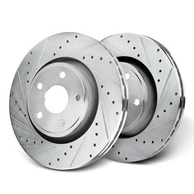 China Front Drilled Brake Rotors for Jeep Grand Cherokee Dodge Durango 2011-2020 for sale