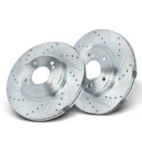 China Front Drilled Brake Rotors for Jeep Patriot 2007-2017 Dodge Avenger Chrysler for sale