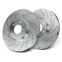 China Front Drilled Brake Rotors for Nissan Frontier Pathfinder Xterra Suzuki Equator for sale