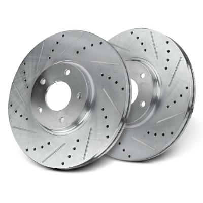 China Front Drilled Brake Rotors for Nissan Frontier Pathfinder Xterra Suzuki Equator for sale