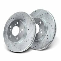 China Front Drilled Brake Rotors for Honda Odyssey 2005-2010 V6 3.5L for sale