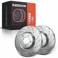 China Front Drilled Brake Rotors for Nissan Maxima 2009-2019 Murano 2009-2011 V6 3.5L for sale