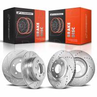 China Front & Rear Drilled Brake Rotors for Hyundai Sonata 06-16 Kia Optima 11-15 for sale