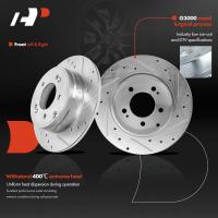 China Front & Rear Drilled Brake Rotors for Hyundai Sonata 06-16 Kia Optima 11-15 for sale