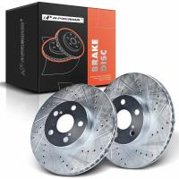 China Front Drilled Brake Rotors for Toyota Corolla Matrix 2003-2008 Pontiac Scion tC for sale