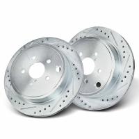 China Rear Drilled Brake Rotors for Subaru Outback 10-14 Legacy 10-13 BRZ Toyota 86 for sale