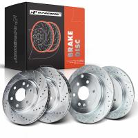 China Front & Rear Drilled Brake Rotors for Chevrolet Traverse 09-17 GMC Buick Saturn for sale