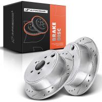 China Rear Drilled Brake Rotors for Subaru Outback 10-14 Legacy 10-13 BRZ Toyota 86 for sale