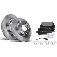 China Rear Disc Brake Rotors & Ceramic Brake Pads for Volkswagen Golf 2010 Jetta for sale