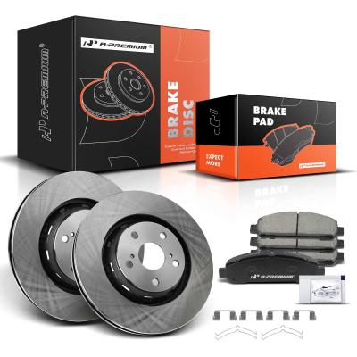 China Front Disc Brake Rotors & Ceramic Brake Pads for Toyota Venza 09-16 2.7L 3.5L for sale
