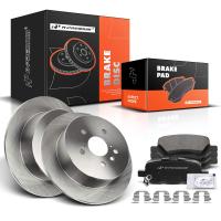 China Rear Disc Brake Rotors & Ceramic Brake Pads for Toyota Venza 2009-2016 2.7L 3.5L for sale