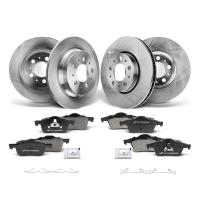 China Front & Rear Disc Brake Rotors & Ceramic Brake Pads for Volvo S60 01-09 S80 XC70 for sale