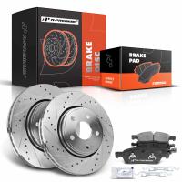 China Front Drilled Rotors & Ceramic Brake Pads for Dodge Durango Jeep Grand Cherokee for sale