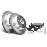 China Rear Drilled Rotors & Ceramic Brake Pads for Chevrolet Silverado 1500 Cadillac for sale