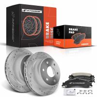 China Rear Drilled Rotors & Ceramic Brake Pads for Chevrolet Silverado 1500 GMC for sale