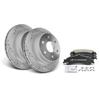 China Rear Drilled Rotors & Ceramic Brake Pads for Chevrolet Silverado 1500 GMC for sale