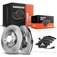 China Front Disc Brake Rotors & Ceramic Brake Pads for Volkswagen Rabbit Golf Audi for sale