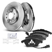 China Front Disc Brake Rotors & Ceramic Brake Pads for Volkswagen Rabbit Golf Audi for sale
