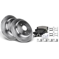 China Rear Drilled Rotors & Ceramic Brake Pads for Honda CR-V 05-16 Acura RDX 10-18 for sale