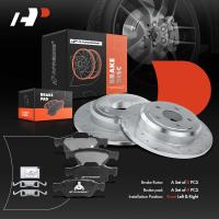 China Rear Drilled Rotors & Ceramic Brake Pads for Dodge Durango Jeep Grand Cherokee for sale