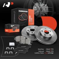 China Front Disc Brake Rotors & Ceramic Brake Pads for Toyota Prius 2004-2009 for sale