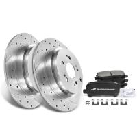 China Rear Drilled Rotors & Ceramic Brake Pads for Honda Odyssey 07-13 Pilot Acura MDX for sale