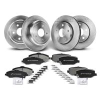 China Front & Rear Disc Brake Rotors & Ceramic Brake Pads for Jeep Wrangler 07-17 for sale