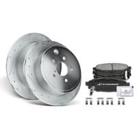 China Rear Drilled Rotors & Ceramic Brake Pads for Subaru Impreza Legacy Forester for sale