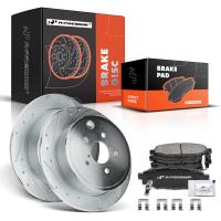 China Rear Drilled Rotors & Ceramic Brake Pads for Subaru Impreza Legacy Forester for sale