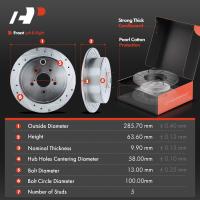 China Rear Drilled Rotors & Ceramic Brake Pads for Subaru Impreza Legacy Forester for sale