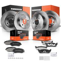 China Front & Rear Disc Brake Rotors & Ceramic Brake Pads for Jeep Liberty 2002-2007 for sale