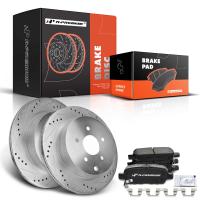 China Rear Drilled Rotors & Ceramic Brake Pads for Nissan Murano 03-07 09-19 INFINITI for sale