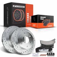 China Front Drilled Rotors & Ceramic Brake Pads for Cadillac Escalade Chevrolet GMC for sale