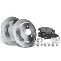 China Rear Drilled Rotors & Ceramic Brake Pads for Honda Odyssey 2005-2010 V6 3.5L for sale