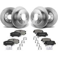 China Front & Rear Disc Brake Rotors & Ceramic Brake Pads for Kia Soul 12-13 2.0L 1.6L for sale