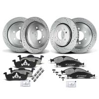 China Front & Rear Drilled Rotors & Ceramic Brake Pads for Ford Expedition 07-09 for sale