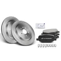 China Rear Disc Brake Rotors & Ceramic Brake Pads for Lincoln MKS MKT Ford Explorer for sale