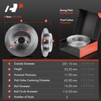 China Rear Disc Brake Rotors & Ceramic Brake Pads for Lexus HS250h 10-12 Toyota 06-18 for sale