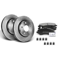 China Front Disc Brake Rotors & Ceramic Brake Pads for Jeep Wrangler 2007-2017 for sale