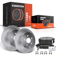 China Rear Drilled Rotors & Ceramic Brake Pads for Subaru Impreza 2012-2016 Forester for sale