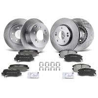 China Front & Rear Disc Brake Rotors & Ceramic Brake Pads for Kia Forte 10-13 Forte5 for sale