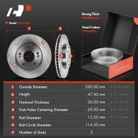 China Front Disc Brake Rotors & Ceramic Brake Pads for Kia Forte Forte Koup 10-13 2.0L for sale