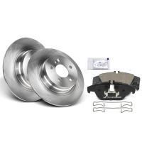 China Rear Disc Brake Rotors & Ceramic Brake Pads for Mercedes-Benz C250 2010-2015 for sale